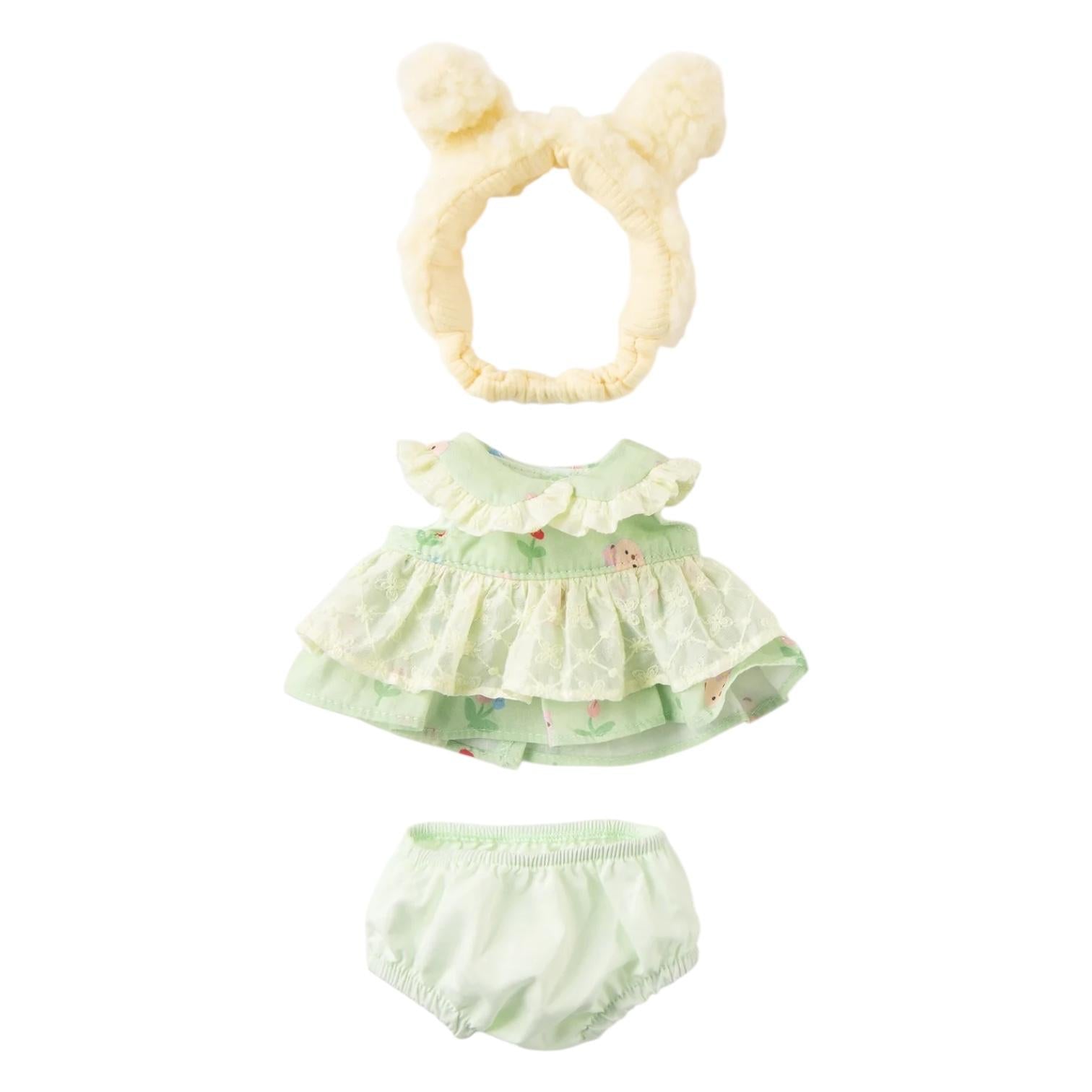 Teddy Tales Green Lilly Dress Outfit 20cm – SoRealistic